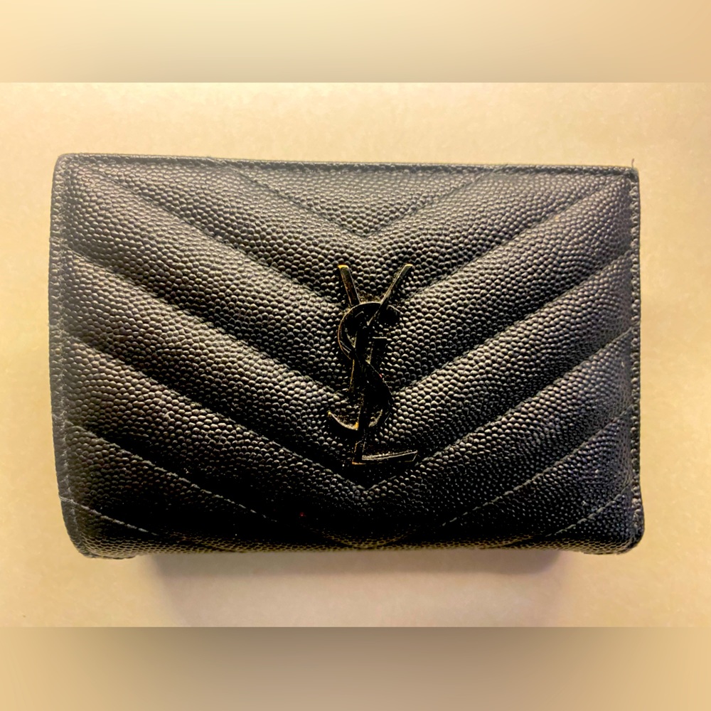 Ysl Cassandre Matelasse Small Envelope Wallet - Gem